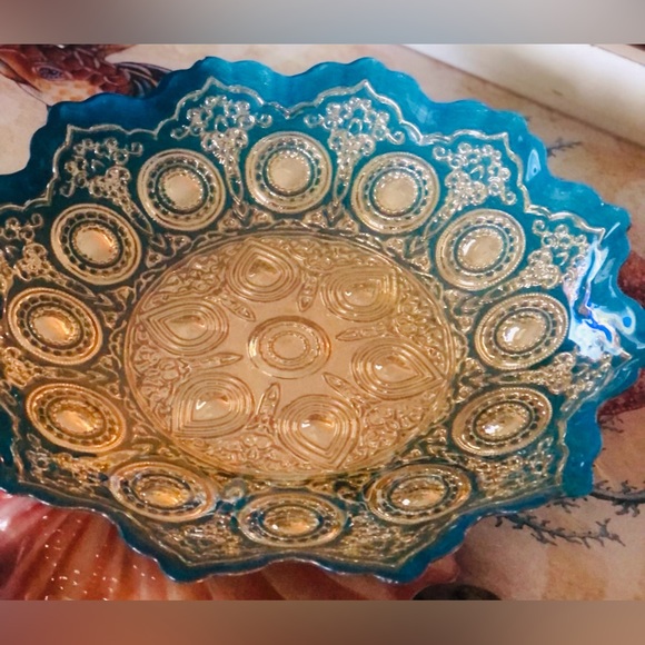 Accents | Vtg Azzurra Handmade Turkish Glass And Silver Plate 2 | Poshmark